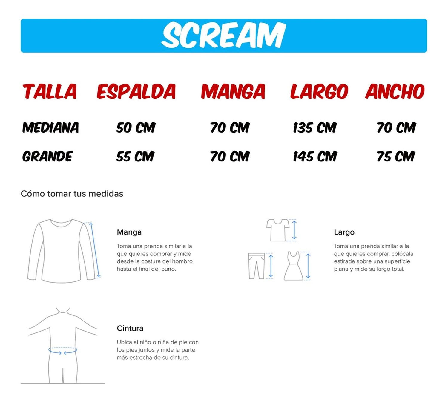 Disfraz De Scream Para Adulto Disfraces Halloween Hombre – Dragón Rojo