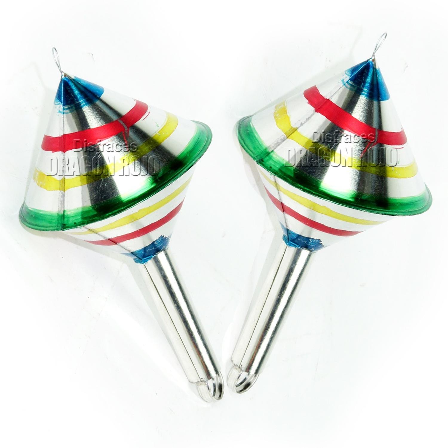 Sonaja metálica para Danza prehispánica Azteca – Dragón Rojo